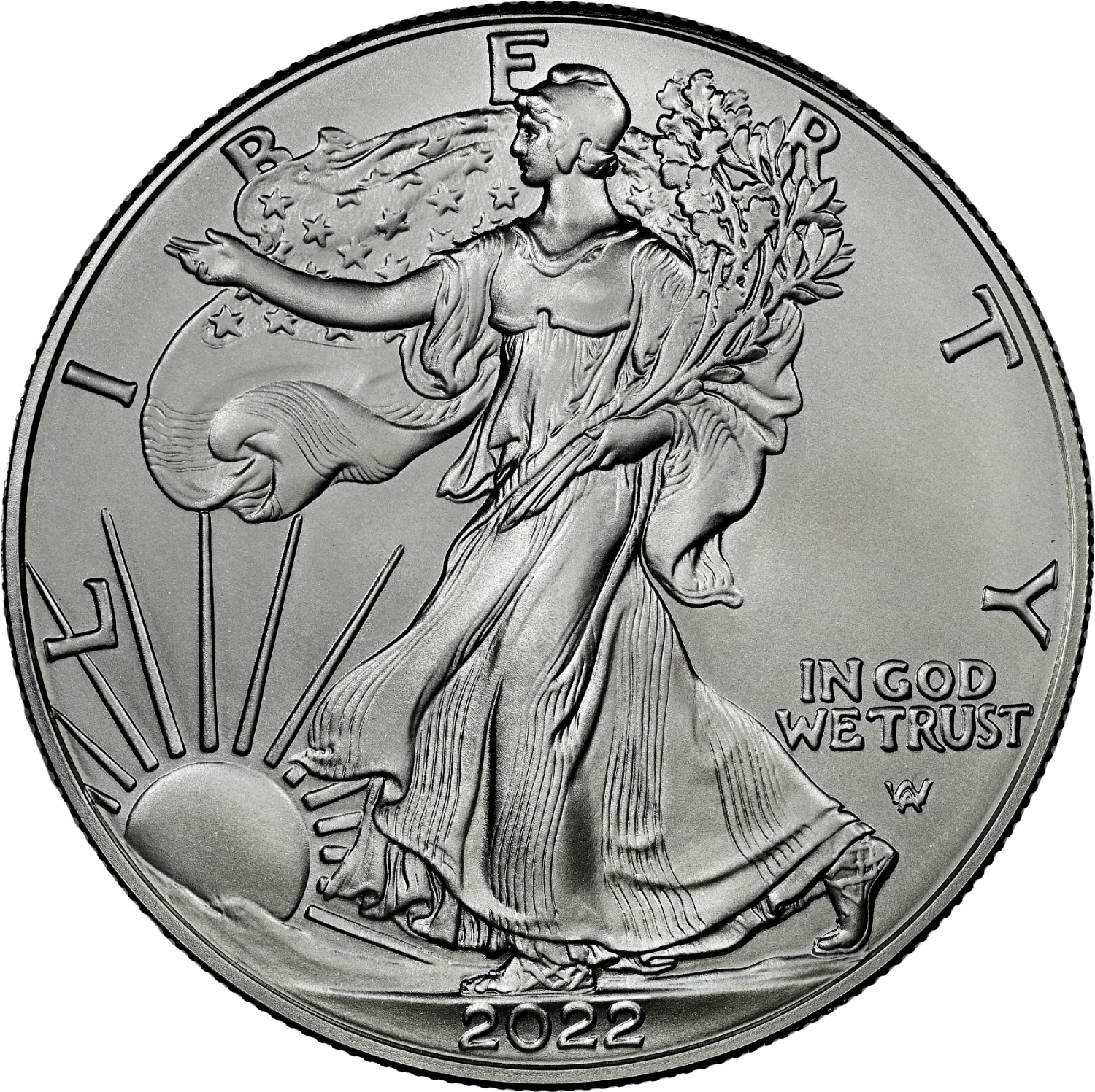 2022 $1 Silver American Eagle Type 2 Roll (20 coins) - NGC BU - Reagan ...